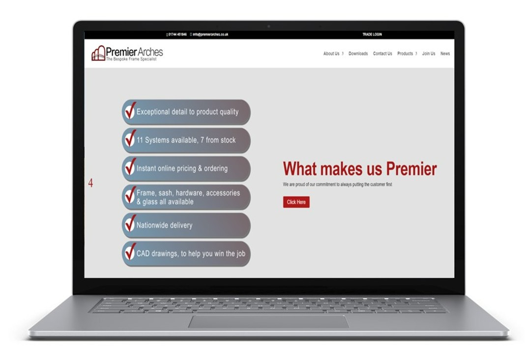 Premier Arches launches new website