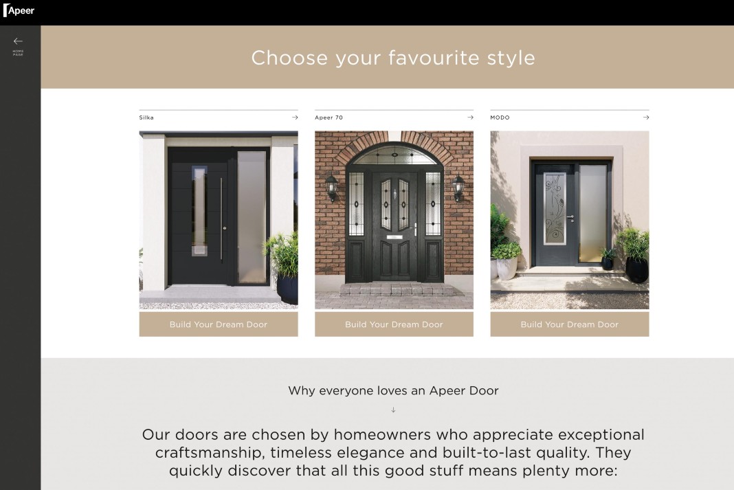 Apeer launches new door designer
