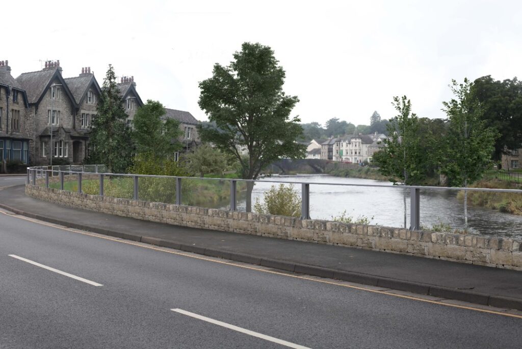 Glass flood defence work begins in Kendal | Installations